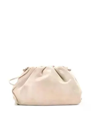 Bottega Veneta The Pouch Leather Mini Crossbody Bag - Neutrals