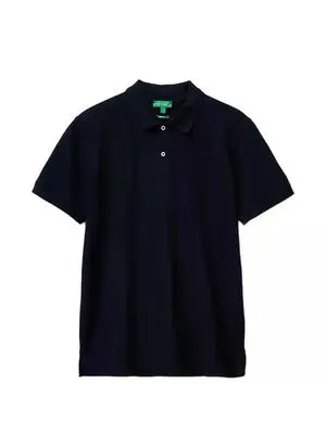 BENETTON Logo-embroidered Piqué Polo Shirt