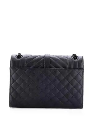 Saint Laurent Classic Monogram Envelope Satchel Mixed Matelasse Leather Medium Shoulder Bag