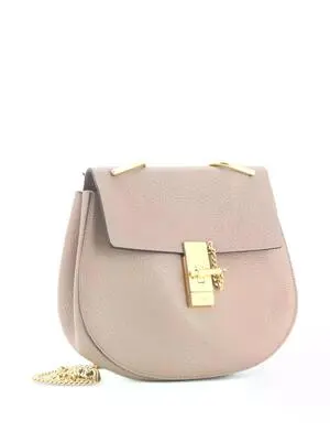 Chloé Drew Leather Small Crossbody Bag - Neutrals