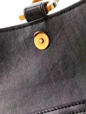 Balenciaga Hourglass Chain Wallet Leather Crossbody Bag