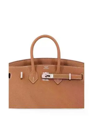 Hermès Birkin Handbag Gold Togo With Palladium Hardware 25 Tote Bag - Brown