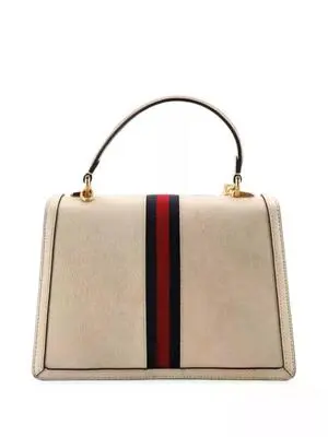 Gucci Ophidia Flap Top Handle Bag Leather Small Satchel