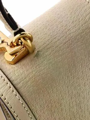 Gucci Ophidia Flap Top Handle Bag Leather Small Satchel