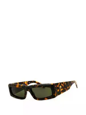 Palm Angels Rectangle Frame Sunglasses - Brown