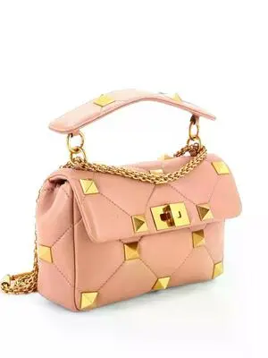 Valentino Garavani Roman Stud Flap Bag Quilted Leather Medium Crossbody Bag