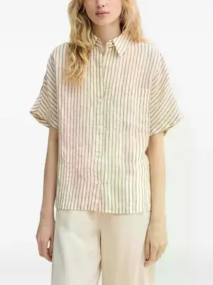 Marc O'polo Vertical-stripe Short-sleeve Shirt