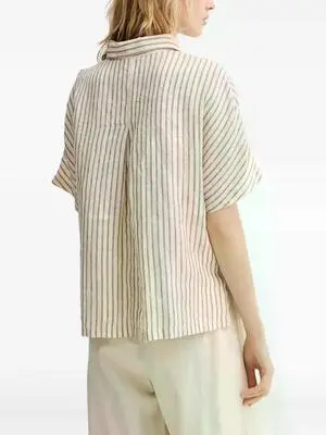Marc O'polo Vertical-stripe Short-sleeve Shirt