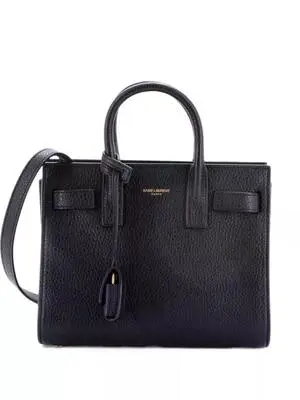 Saint Laurent Sac De Jour Leather Nano Tote Bag