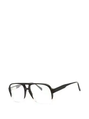 ELASTA Pilot Frame Eyeglasses - Brown