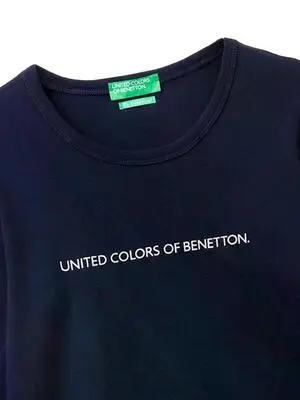 BENETTON Logo Print Long Sleeve T-shirt