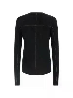 THOM KROM Ts 969 Distressed Double-layer T-shirt