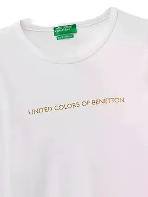 BENETTON Logo Print Long Sleeve T-shirt