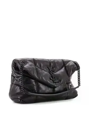 Saint Laurent Loulou Puffer Shoulder Bag - Black
