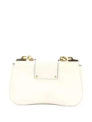 Prada Sidonie Chain Saffiano Leather Shoulder Bag - Neutrals