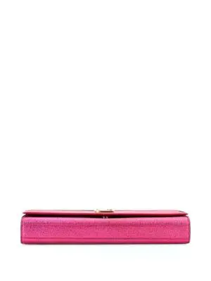 Saint Laurent Classic Monogram Metallic Calfskin Long Clutch Bag