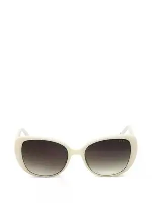 Guess Oval Logo Detail Sunglasses - White