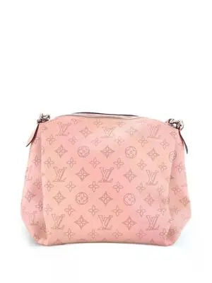 LOUIS VUITTON Mahina Leather Bb Hobo Bag - Pink