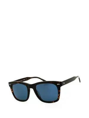 Tommy Hilfiger Tortoiseshell-effect Rectangle-frame Sunglasses - Brown