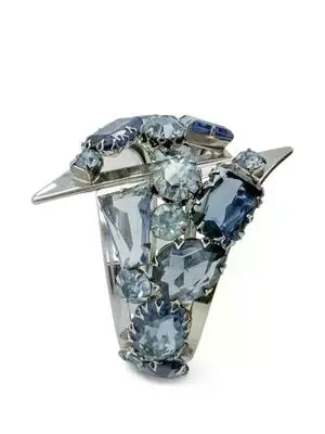 JENNIFER GIBSON JEWELLERY 1950s Crystal Cuff Bracelet
