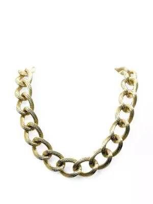 JENNIFER GIBSON JEWELLERY 1960s Textured Chain-link Necklace