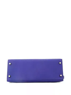 Hermès Kelly Handbag Bleu Electrique Epsom With Gold Hardware 28 Satchel - Blue