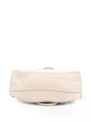 Prada Front Zip Convertible Vitello Phenix Medium Satchel