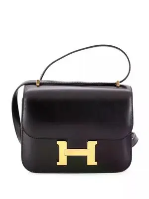 Hermès Constance Nm Shoulder Bag In Box Calf - Black