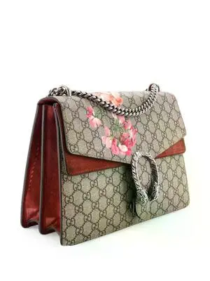 Gucci Dionysus Blooms Print Gg Coated Canvas Shoulder Bag