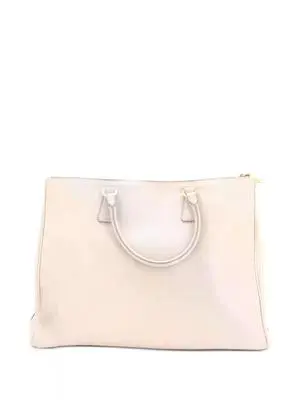 Prada Saffiano Leather Xl Tote Bag - Grey