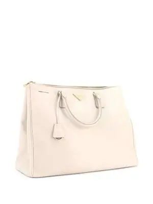 Prada Saffiano Leather Xl Tote Bag - Grey