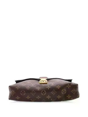 LOUIS VUITTON Pallas Chain Monogram Canvas And Calfskin Shoulder Bag - Black