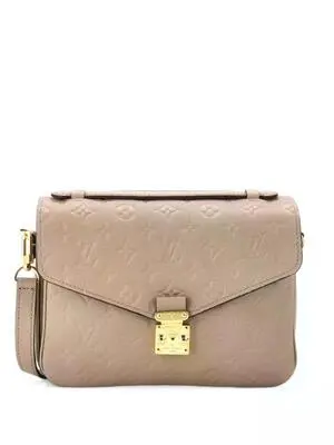 LOUIS VUITTON Pochette Metis Monogram Empreinte Leather Crossbody Bag - Neutrals
