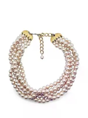 JENNIFER GIBSON JEWELLERY 1960s Five-strand Pearl Necklace - Neutrals