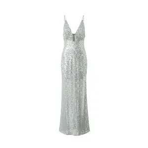 AISL Sequin Plunge Gown - Silver