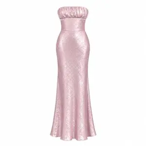 AISL Strapless Maxi Dress - Pink