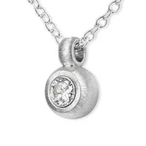 ADRIAN ASHLEY Pendant Featuring A Transitional-cut Diamond Reclaimed From Vintage Jewellery - Silver