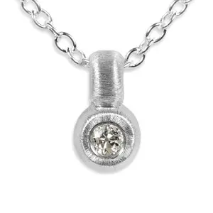 ADRIAN ASHLEY Pendant Featuring An Old-cut Diamond Reclaimed From Vintage Jewellery - Silver