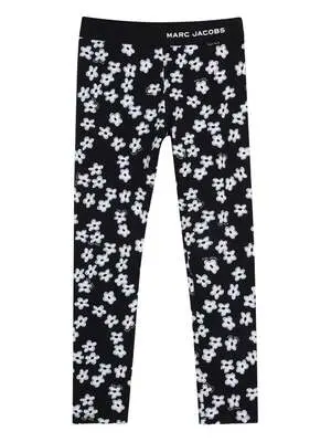Marc Jacobs Floral Print Leggings - Black