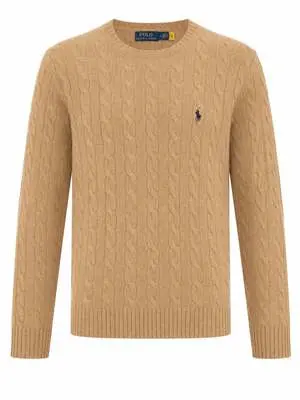 Polo Ralph Lauren Polo Ralph Lauren Cable Knit Long Sleeve Pullover Beige