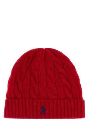Polo Ralph Lauren Wool-cashmere Beanie Hat - Red