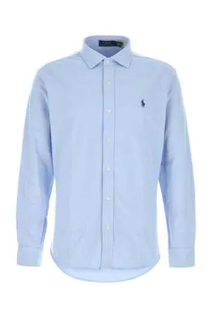 Polo Ralph Lauren Cotton-blend Polo Shirt - Light Blue