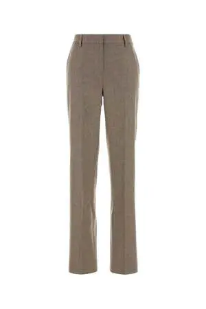 PT TORINO Ambra Wool-cashmere Trousers - Grey
