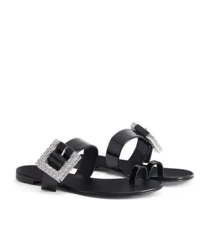 GIUSEPPE ZANOTTI Miss Buckle Loop Toe Sandals