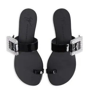 GIUSEPPE ZANOTTI Miss Buckle Loop Toe Sandals