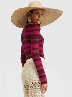 La DoubleJ Fine-knit Striped Jumper