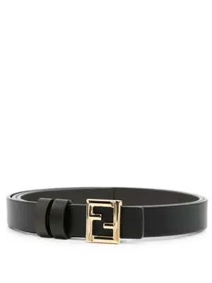 Fendi FENDI O'Lock Logo Plaque Belt Neroebano
