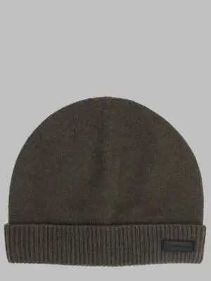 Emporio Armani S Cashmere Knit Beanie - Blue