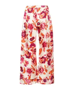 La DoubleJ Floral-print Pajama Trousers - Red