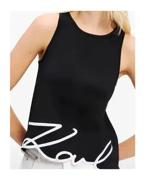Karl Lagerfeld Logo-detail Top